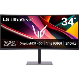 LG Curved-Gaming-Monitor &raquo;34G630A&laquo; 86 cm/34 &prime;&prime; 3440 x 1440 px WQHD 1 Reaktionszeit 240 Hz Schwarz Mit einer ultraschnellen Reaktionszeit von nur 1...