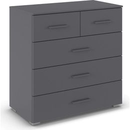 Rauch Kommode &raquo;Gamma&laquo; Breite 80 cm / H&ouml;he 81 cm, verschiedene Griffvarianten/-Farben Graumetallic