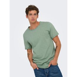 Only & Sons ONLY & SONS Rundhalsshirt »ONSBENNE LONGY SS TEE NF 7822 NOOS« Iceberg Green XXL XXL T-Shirt von Only & Sons