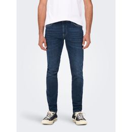 Only & Sons ONLY & SONS Slim-fit-Jeans &raquo;LOOM LIFE SLIM 4WAY&laquo; darkblue 31 - L&auml;nge 32 L&auml;nge 32 31 Slim-fit-Jeans schmiegt sich perfekt an und betont die Beinform