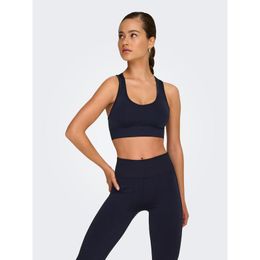 Only Play Damen Only Play &raquo;ONPDAISY SEAM SPORTS BRA - NOOS&laquo; nahtlose Verarbeitung blau L (40), N-Gr