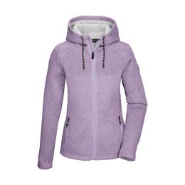 Killtec Fleecejacke »KOW 5 WMN KNTFLC JCKT« lavendel 40 40 Damen Strickfleecejacke mit Kapuze