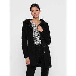 Only Damen Only Kurzmantel &raquo;ONLSEDONA LIGHT COAT OTW NOOS&laquo; verdeckte Knopfleiste schwarz XL