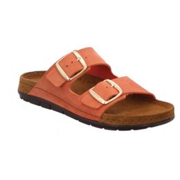 Rohde Pantolette &raquo;Rodigo-D&laquo;, Sommerschuh, Schlappen, Hausschuh mit Schnallenverschl&uuml;sse orange 35 35 Hochwertige Pantolette zum Schlupfen