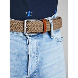 Jack & Jones Jack & Jones Herren &raquo;JACSPRING WOVEN BELT NOOS&laquo; mit silberfarbener Schlie&szlig;e beige