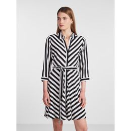 Y.A.S Hemdblusenkleid &raquo;YASSAVANNA 3/4 SHORT SHIRT DRESS S. NOOS&laquo; Sommerkleid Star White Stripes:W. BLACK STRIPES XS - N-Gr N-Gr XS Pflegeleichtes...