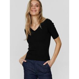 Nümph NÜMPH Kurzarmhemd »Short Sleeve Cropped Sweater NUAYELET« Caviar S - Normalgrößen Normalgrößen S Moderne und vielseitige Oberteile für jeden Anlass