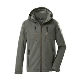 Killtec Softshelljacke »KOW 79 MN SFTSHLL JCKT« moosgrün XL XL Herren Softshell Jacke mit abzippbarer Kapuze