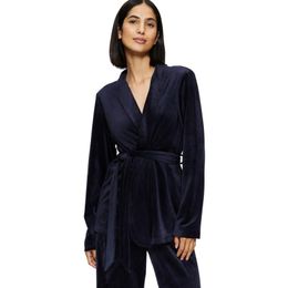 Triumph Morgenmantel »Sensual Velour Robe Top«, 2 Stk. elegante lässige Passform DARK BLUE 44 44 Velours-Mantel-Jacke für entspannte Momente zu...