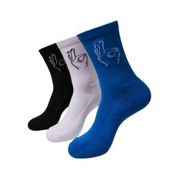 MisterTee Str&uuml;mpfe &raquo;Unisex Salty Socks 3-Pack&laquo; 1 Paar tlg. black/white/blue 47-50 47-50 Socken f&uuml;r Komfort und Schutz im Alltag