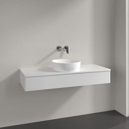 Villeroy & Boch Villeroy und Boch Antao Waschtisch-Unterschrank K10010GF 120x19x50cm, Waschbeckenplattenfarbe Lack, glossy white lacquer