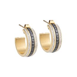 A&c Oslo &ndash; Nordic Design Jewellery Earrings 'Steel &ndash; Crystal Sparkle' female Gold size One Size