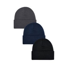 Yuhu Herren Strickm&uuml;tze 3er Pack, warme Beanies f&uuml;r Winter in Mehrfarbig | Gr.: onesize