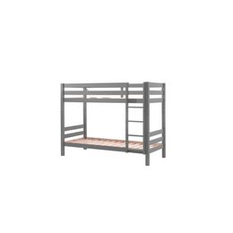 58 aufm Kessel ETAGENBETT Karolina 210x161x105 aus Massivholz in grau | Gr.: onesize