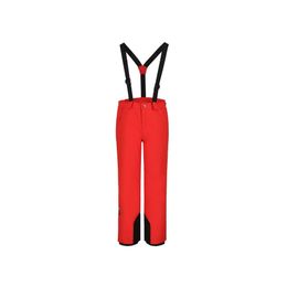 Icepeak Skihose mit verstellbaren Tr&auml;gern Wasserdicht in Rot | Gr.: 140