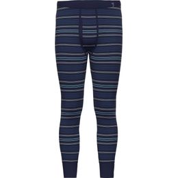 Ammann Baumwolle, Feinripp Bio Unterhose, lang in marine | Gr.: 5