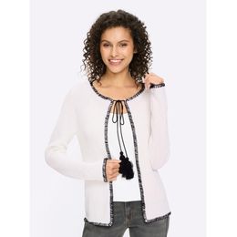 Heine Cardigan in wei&szlig;-schwarz | Gr.: 42