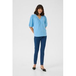 Kaffe Kurzarm-Bluse KApaulina Regular fit in Forever Blue CC | Gr.: 46
