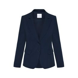 BETTY & CO BETTY & CO Klassischer Blazer mit Taschen in Dunkelblau | Gr.: 36