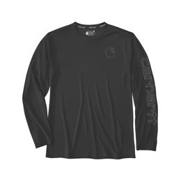 Carhartt T-Shirt "Sun Defender L/S 107202" in Schwarz | Gr.: L