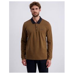 Pierre Cardin Langarmshirt in Tabacco Brown | Gr.: M
