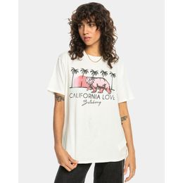 Billabong T-Shirt 'California Love' Damen Gr&ouml;&szlig;e M altrosa / schwarz / wei&szlig;