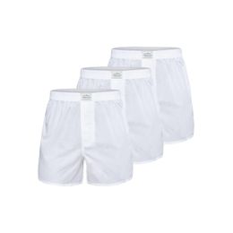 Lakeford & Sons Lakeford & Sons Boxer American Boxershorts Herren 3-Pack in klassischen Designs in wei&szlig; | Gr.: S