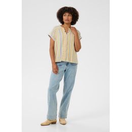 Cream Kurzarm-Bluse CRSola Loose fit in Truffet jaquard | Gr.: 42
