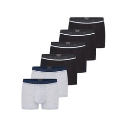 Schiesser Retro Short / Pant 95/5 Organic Cotton in Schwarz / Grau | Gr.: XL