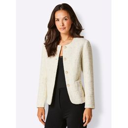 CR&Eacute;ATION L creation L Woll-Mix-Blazer in ecru | Gr.: 50