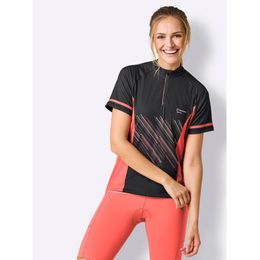 WITT WEIDEN Funktionsshirt in schwarz-koralle | Gr.: 36-38