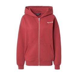 Pegador Sweatjacke 'LANCY' Damen Gr&ouml;&szlig;e L feuerrot / wei&szlig;
