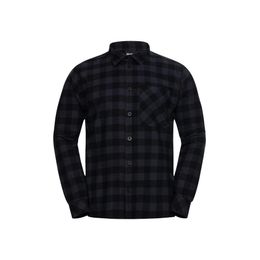 Jack Wolfskin Lite Flannel Shirt M in Schwarz | Gr.: M