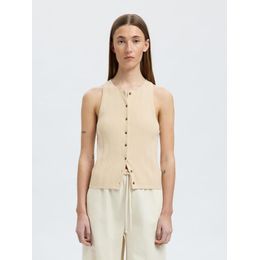 Selected Stricktop Damen Gr&ouml;&szlig;e L beige