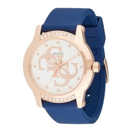 Guess Analoguhr Damen Gr&ouml;&szlig;e One Size blau / rosegold
