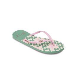 Roxy T-Bar Sandals 'Viva Stamp LI' female Green size 37