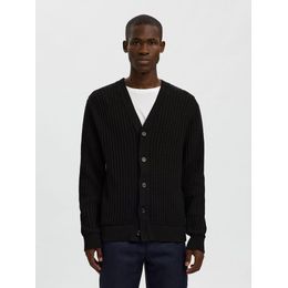 Selected Knit Cardigan 'SLHTom' male Black size XL