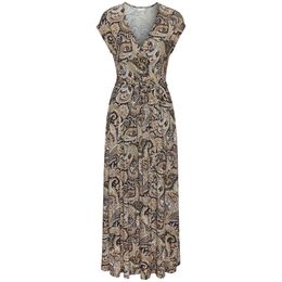 Lascana Kleid Damen Gr&ouml;&szlig;e 44 apfel / hellorange / dunkelrot / schwarz Sommerkleid