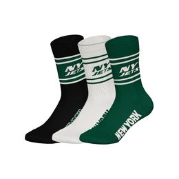 Huddle Socks ' NFL New York Jets Crew ' male Green, Black, White size 43-46