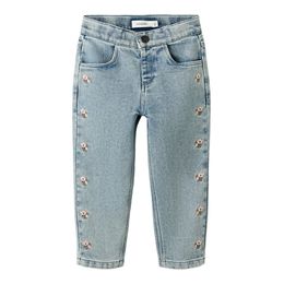 Lil'Atelier Jeans M&auml;dchen Gr&ouml;&szlig;e 92 blue denim / pastellgr&uuml;n / pastellpink