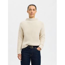 Selected Pullover 'SLFSelma Sus' Damen Gr&ouml;&szlig;e S greige