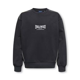 Only & Sons Junior Sweatshirt 'OSJJet' Jungen Gr&ouml;&szlig;e 158/164 schwarz / wei&szlig;
