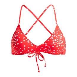 Roxy Bikinitop 'Pt Beach Classics' Damen Gr&ouml;&szlig;e 90 rot / wei&szlig;