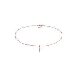 ELLI Halskette Choker, Kreuz Damen Größe 36 rosegold