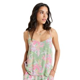 Roxy Top 'Hibiscus Island' Damen Gr&ouml;&szlig;e XXL hellblau / hellgr&uuml;n / rosa / wei&szlig;