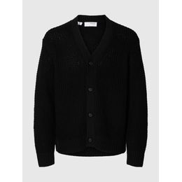 Selected Knit Cardigan male Black size XL