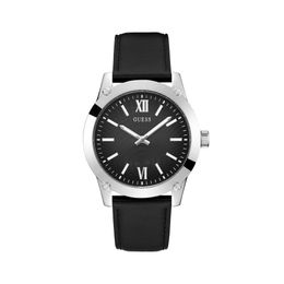 Guess Uhr 'Crescent' Herren Gr&ouml;&szlig;e One Size schwarz / silber