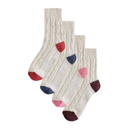 next Socken Damen Gr&ouml;&szlig;e 36/41 sand / blaumeliert / braunmeliert / rotmeliert