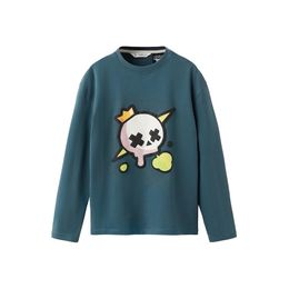Mango Kids Shirt 'BRAWKING' Jungen Gr&ouml;&szlig;e 164 cyanblau / gelb / schwarz / wei&szlig;