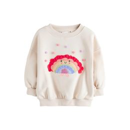 next Sweatshirt M&auml;dchen Gr&ouml;&szlig;e 80 creme / pastellgr&uuml;n / violettblau / rot